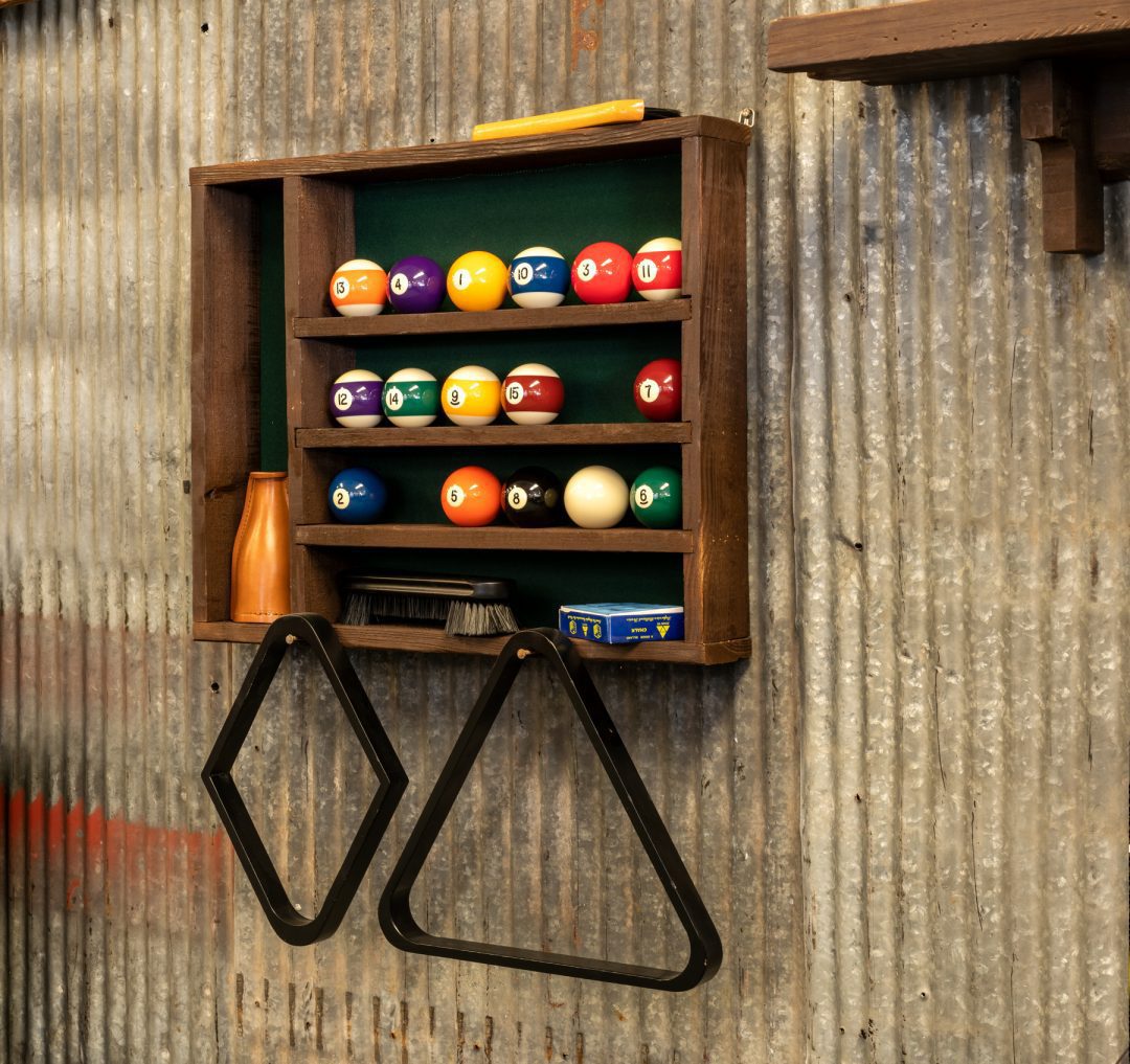 Pool Ball & Accessory Rack - Reclaimed Wood | Royal Billiard & Recreation