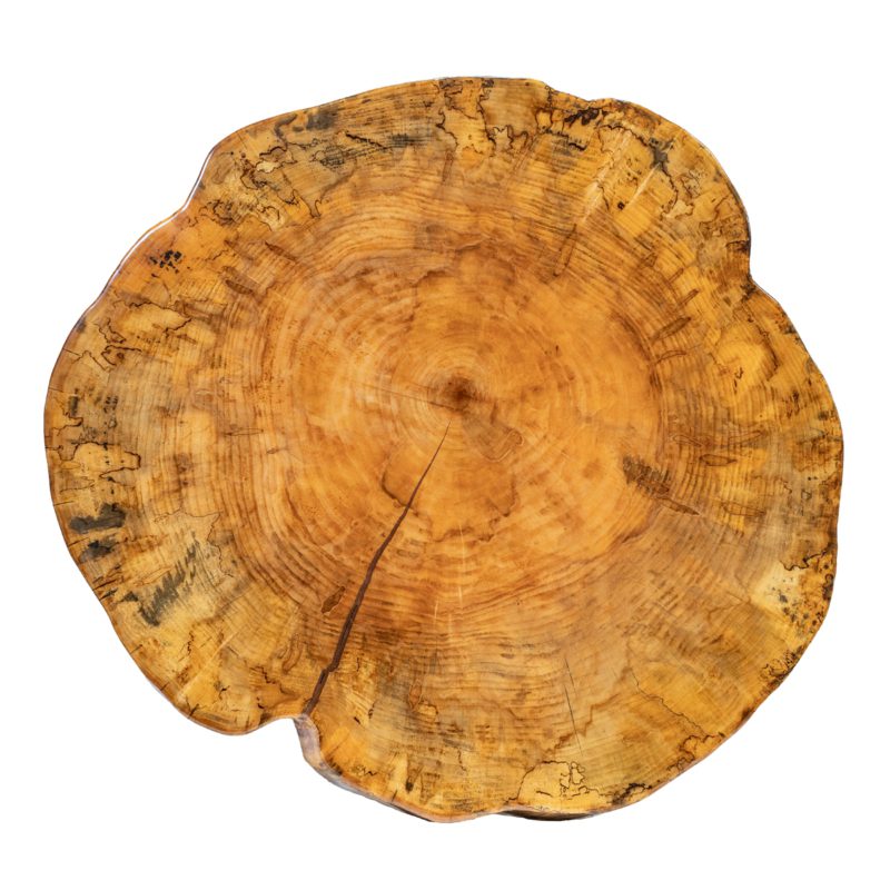 Live Edge Maple Pub Table Top with Pedestal | Royal Billiard & Recreation