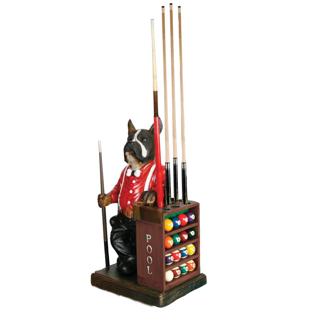 Dog Pool Ball and Cue Rack | Royal Billiard & Recreation